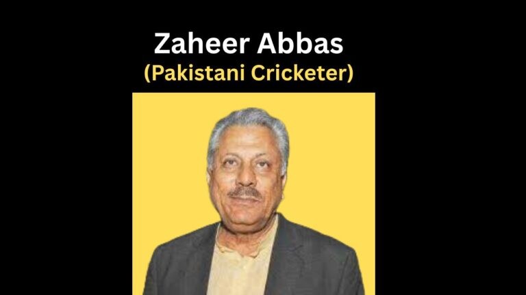 Zaheer Abbas Religion, Wife, Son In Law and Statistics