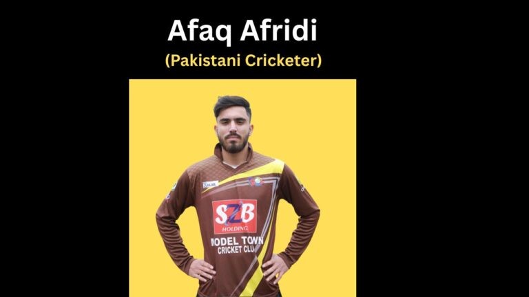 Afaq Afridi – Emerging Pakistani Fast Bowler
